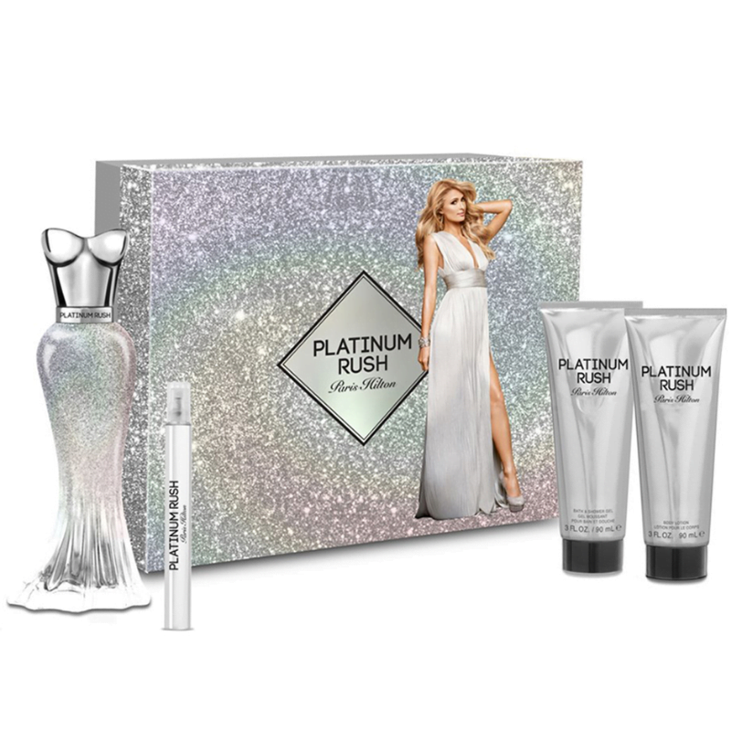 Set Paris Hilton Platinum Rush Edp 100Ml 4Pcs Mujer - Yauras Perfumería