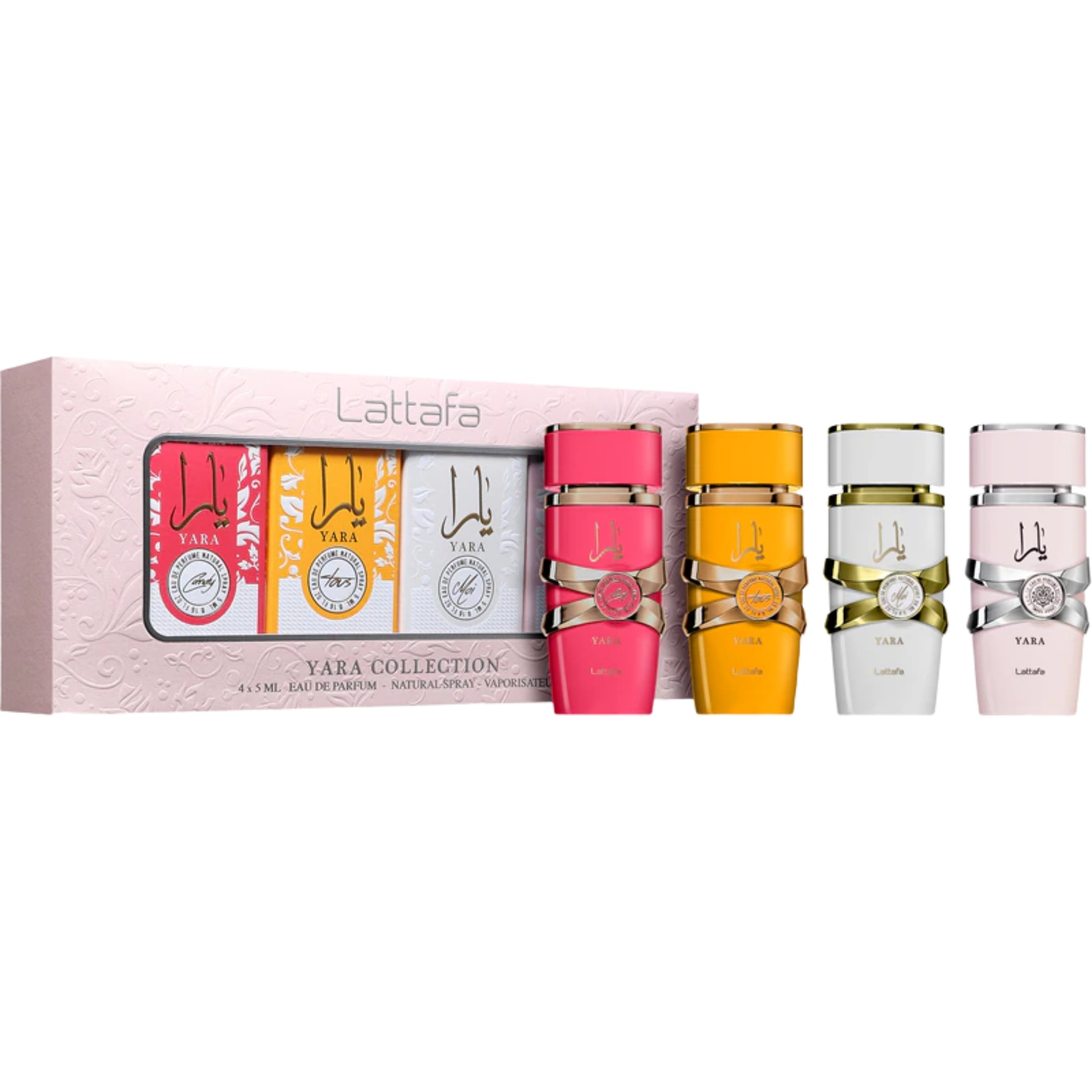 Lattafa Yara Collection EDP 5 ML Set 4 Pcs - Yauras Perfumería