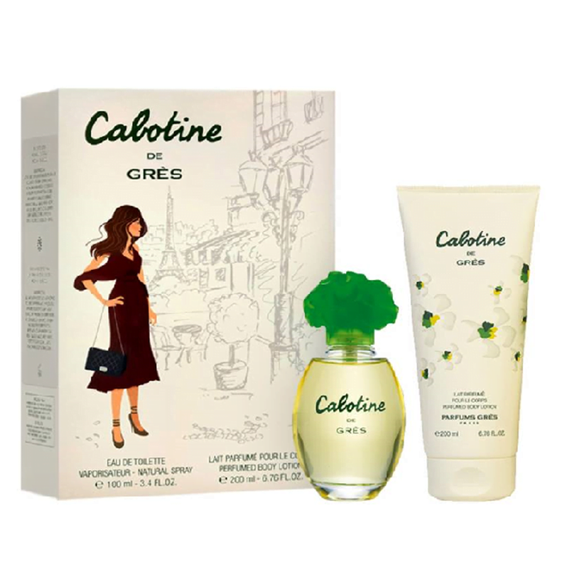 Set Cabotine EDT 100 ML Body Lotion 200 ML - Yauras Perfumería